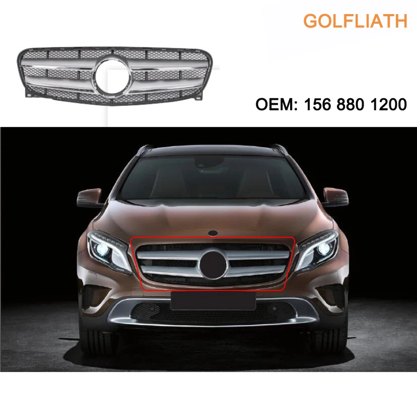 Replacement For Mercedes-benz Gla X156 2014 2015 2016 Abs+pp Chrome ...