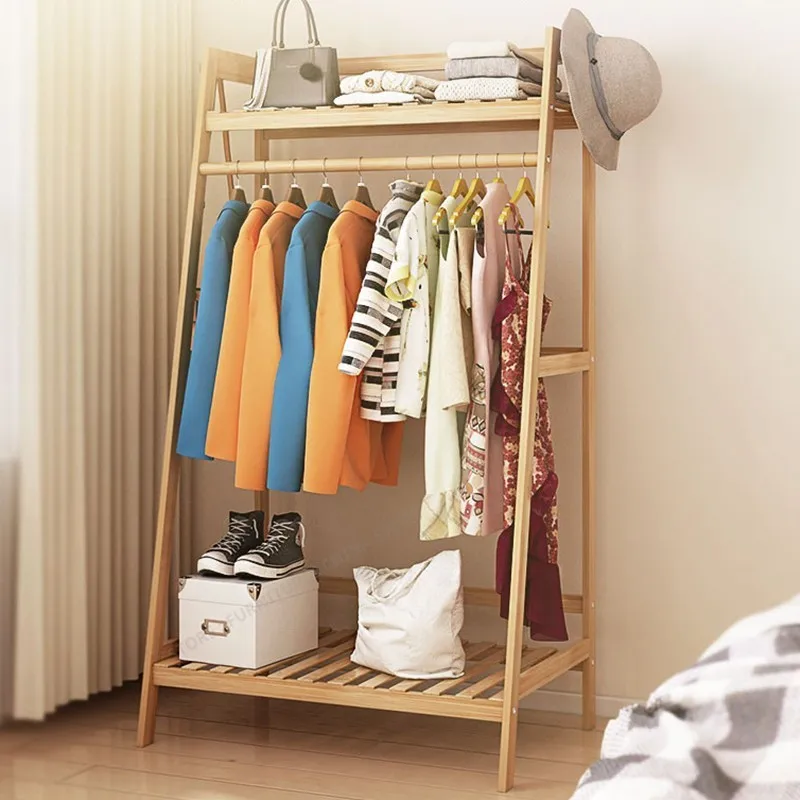 Simple Wooden Coat Rack Racks Clothes Stand Standing Clothes Rack ...