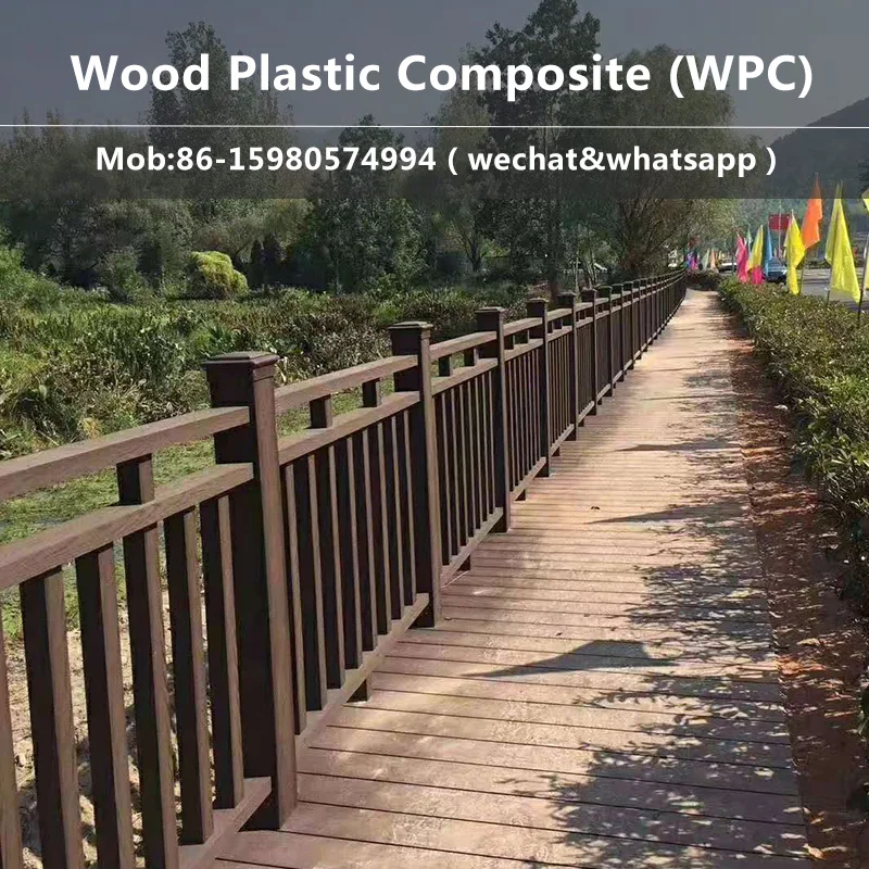 Wood Plastic Composite Decking Used Handrails Terrace Railing Designs ...