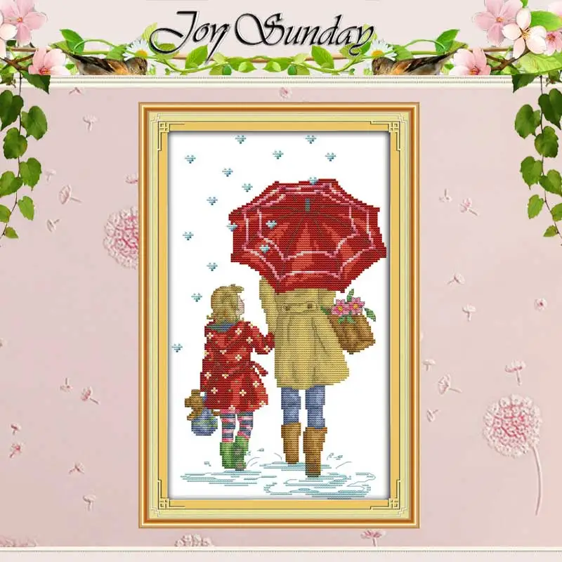 The Mother and Daughter Patterns Counted Cross Stitch Set DIY 11CT 14CT ...