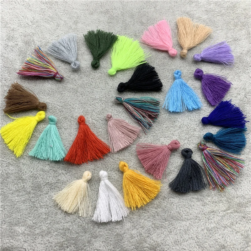 30pcs/lot 3cm Cotton Small Tassels Fringe Cotton Tassels Trim For ...
