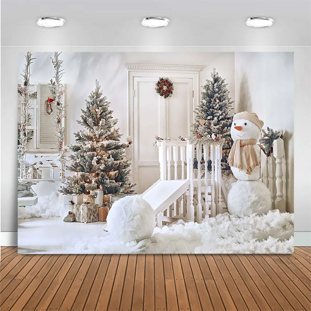 White Christmas Lights Background