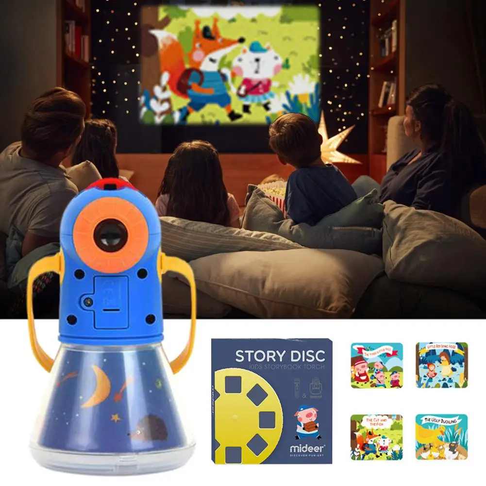 Children Story Projector Set With Storybook Projection Lamp Films Night ...