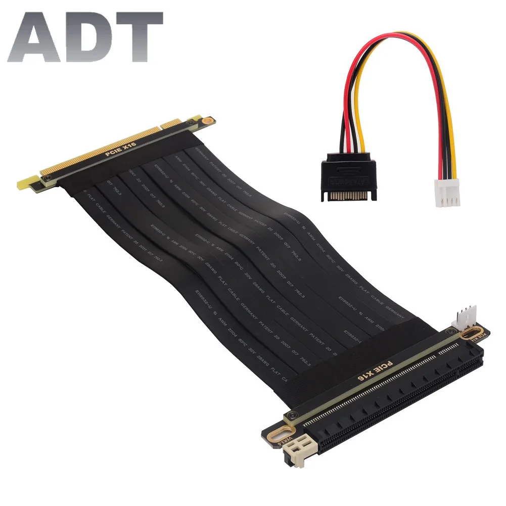 RTX 3060 PCIe 3.0 16x Graphics Card Riser Extension Cable with SATA ...