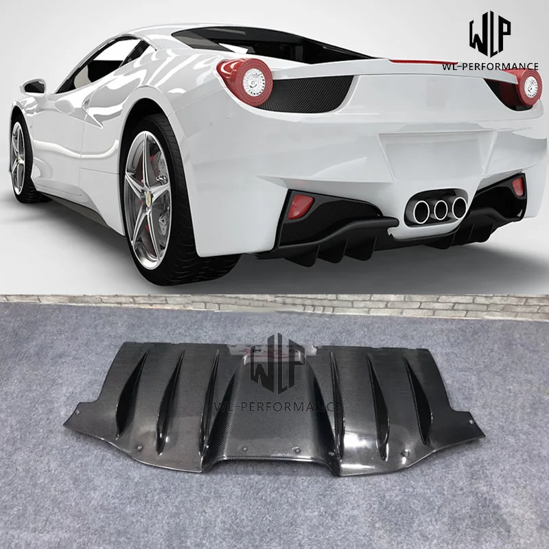 458-Car-Body-Kit-Frp-Unpainted-Front-Lip-Splitter-Rear-Lip-Diffuser ...