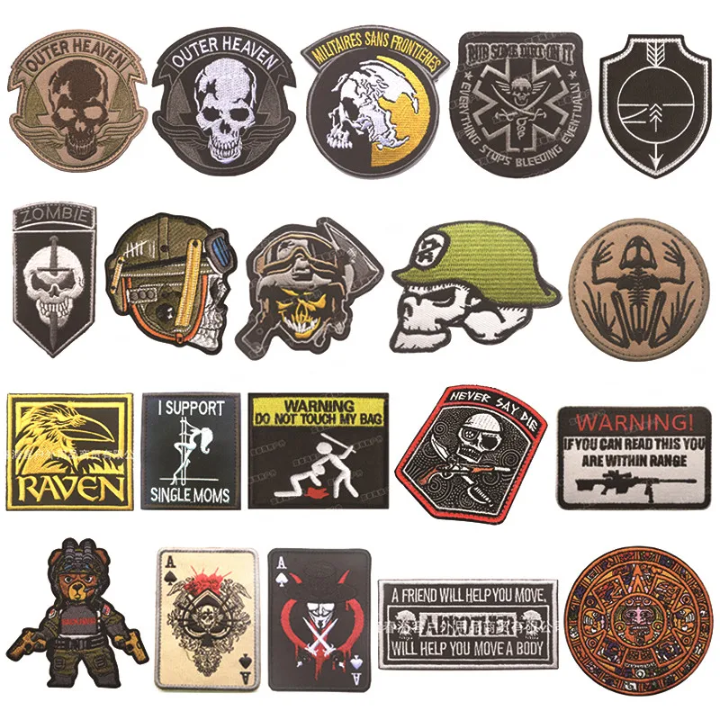 Animal-Patches-Tactical-Skull-Embroidered-Sniper-Special-Force-Military ...