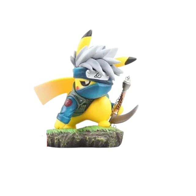 Pokemon Naruto Pikachu Anime Figure Uzumaki Itachi Sasuke Cute PVC Toys ...