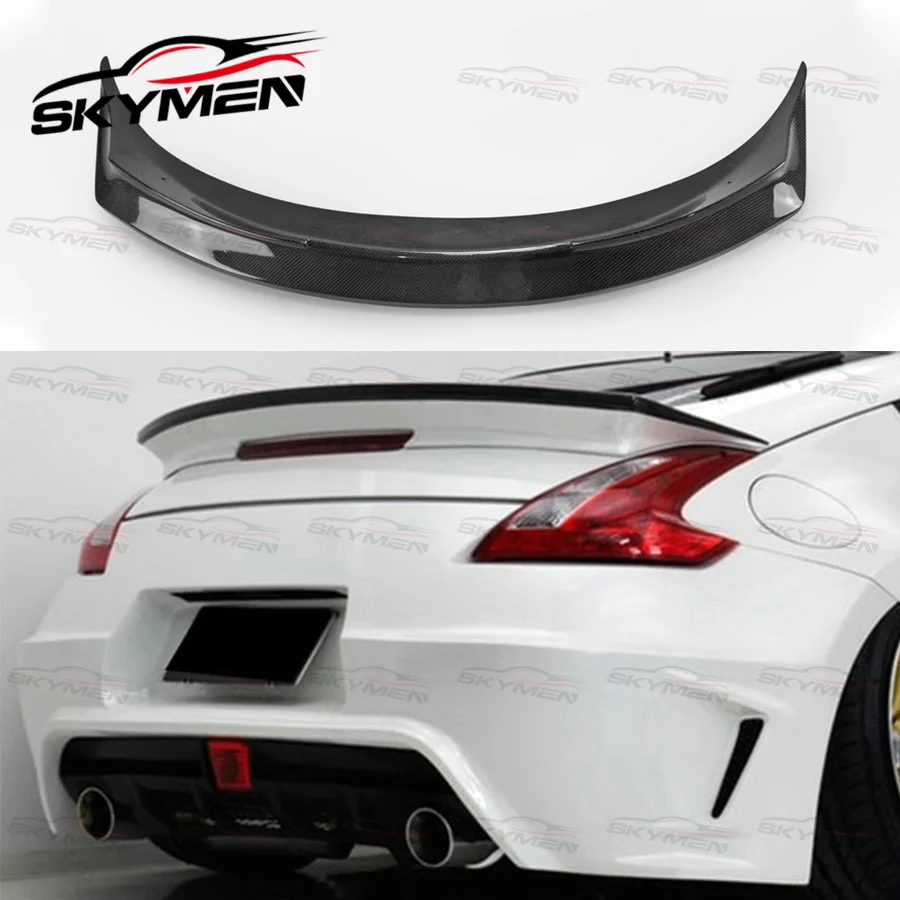 For-09-onwards-370Z-Z34-WBS-Style-Carbon-Fiber-Glass-Rear-Trunk-Spoiler ...