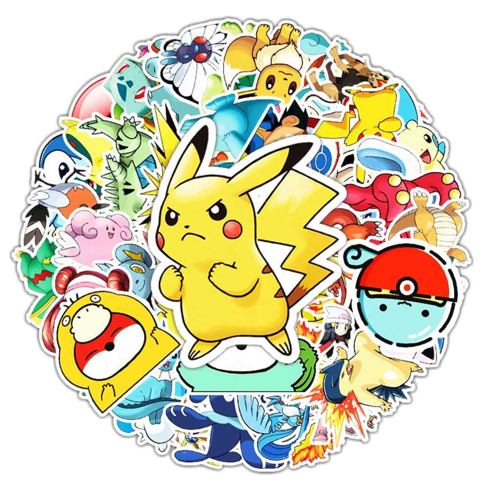 Pokemon Skateboard Stickers | Pokemon Waterproof Stickers | Pikachu ...