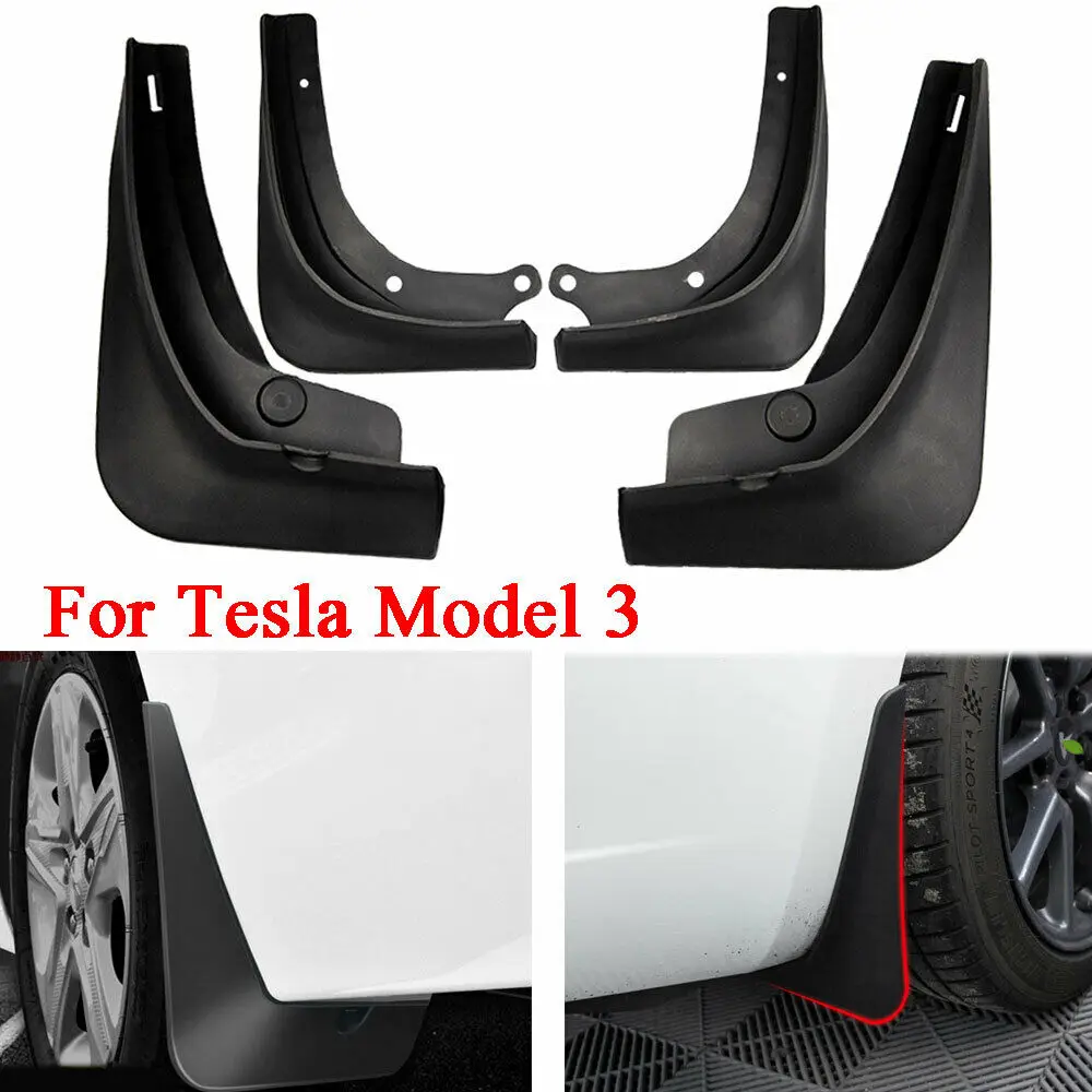 Guardabarros de coche para Tesla modelo 3, 2017 2019, 4 unids/set/juego ...