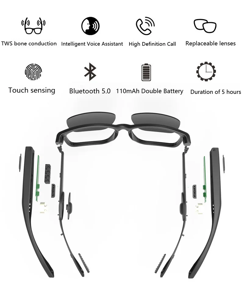 BGreen G2 спортивные bluetooth-наушники с костной проводимостью ...