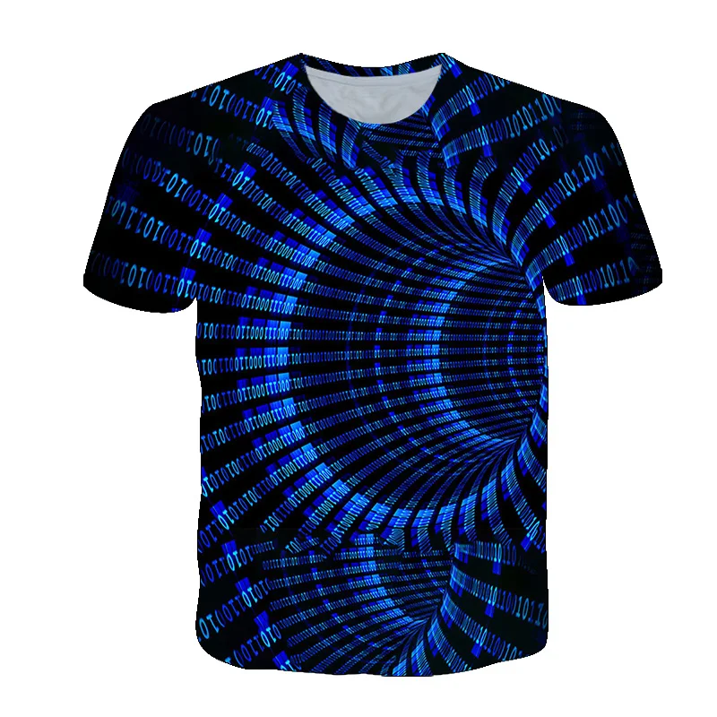 3D-Three-dimensional-Whirlpool-Print-T-shirt-For-Men-Summer-Fashion ...