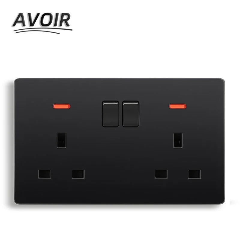 Avoir-UK-Standard-Plug-Socket-Power-LED-Indicator-Power-Wall-Home ...
