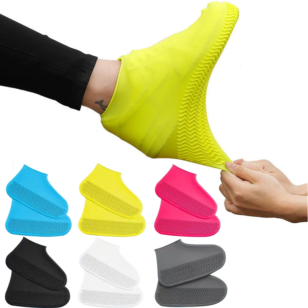 Silicone-Waterproof-Shoe-Cover-Anti-Skid-Thicken-Adult-Children-s ...