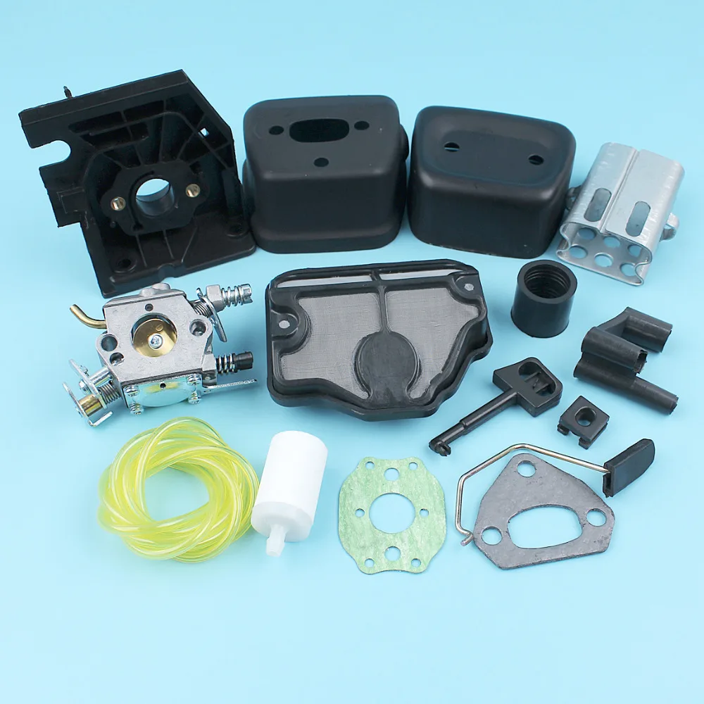 Muffler Exhaust Carburetor Air Fuel Filter Line Choke Rod Kit For ...