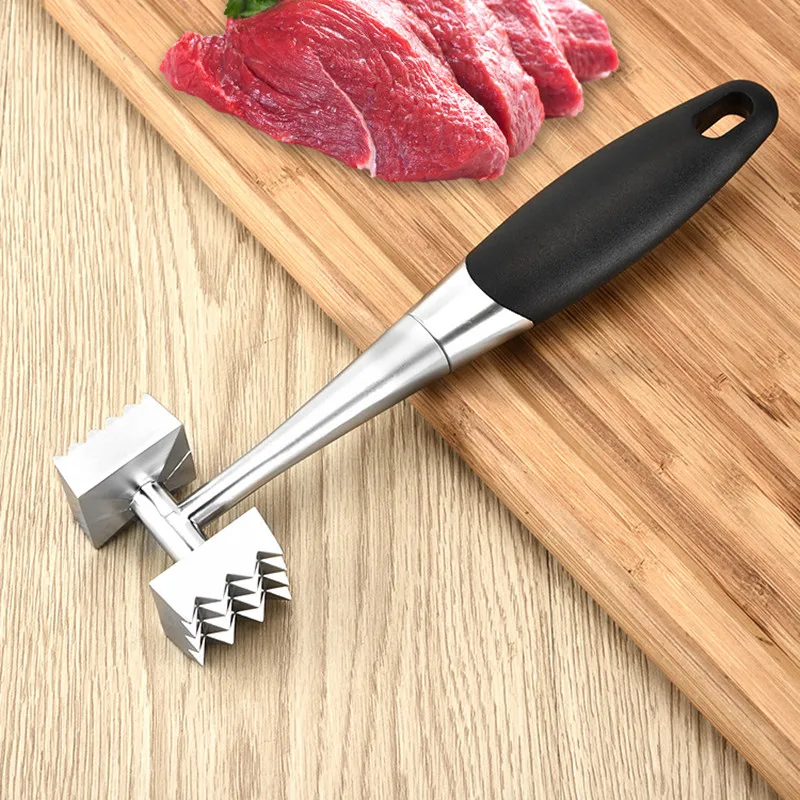 Stainless Steel Zinc Alloy Meat Hammer Kitchen Tool Creative Steak Meat ...