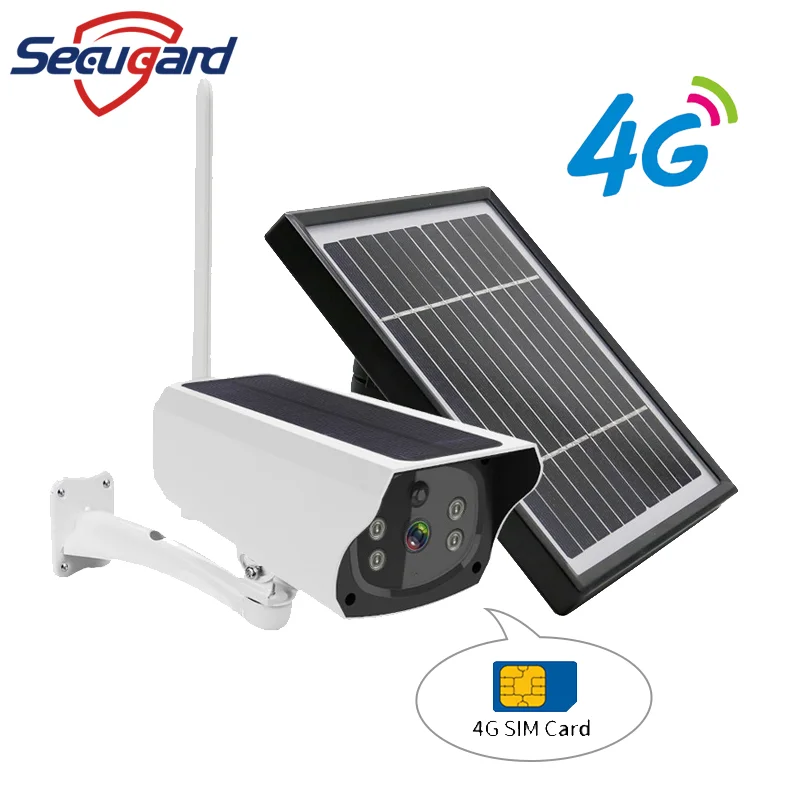 4g Camera Solar Ip Camera Sim Card 1080p Hd Outdoor Waterproof Cctv ...