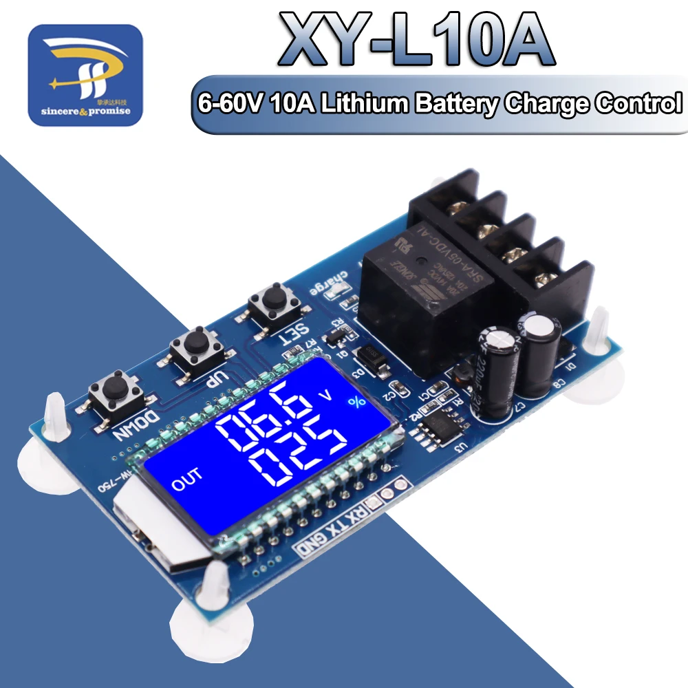 Xy-l10a 6-60v 10a Lead-acid Solar Storage Battery Charge Controller ...