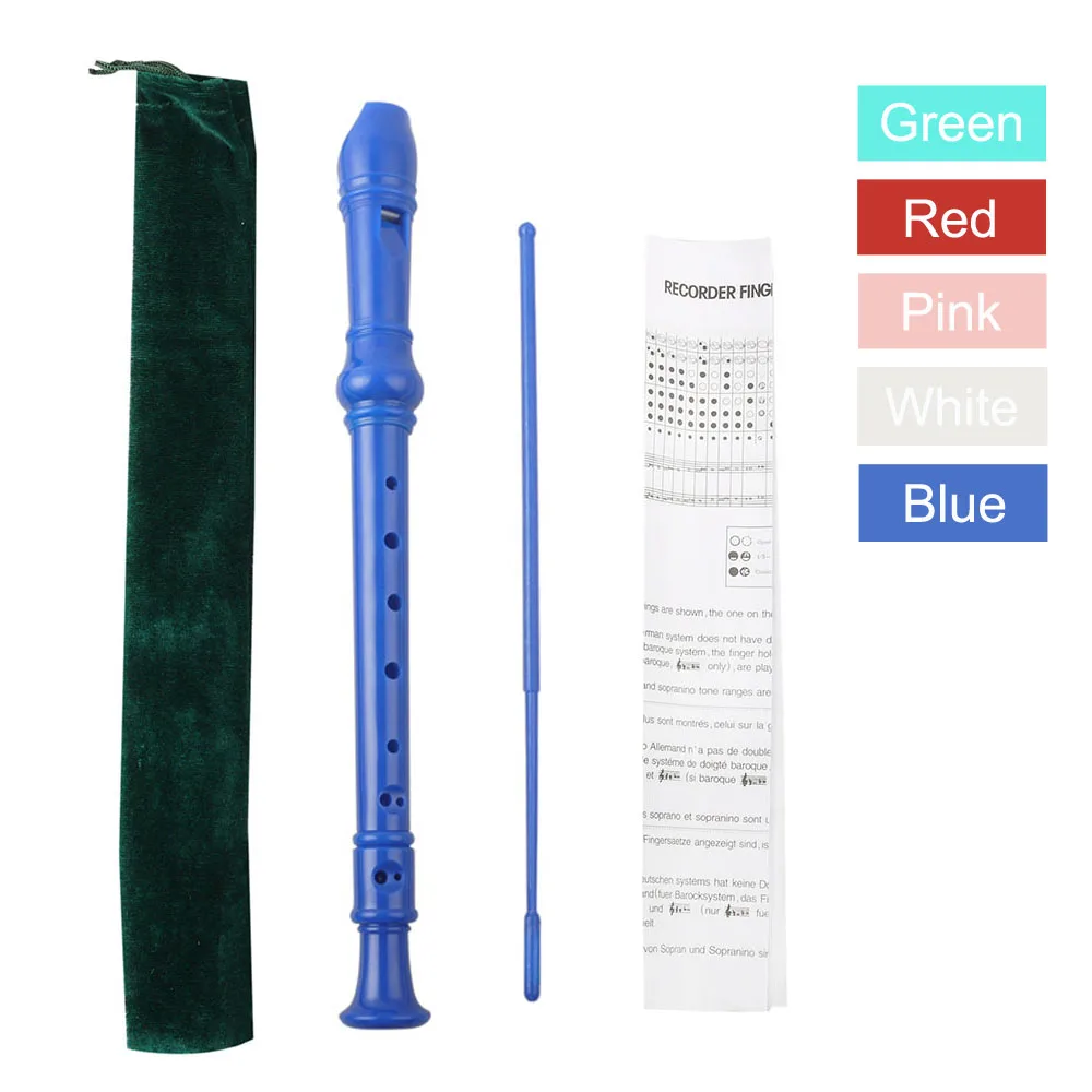 8-Holes-Soprano-Recorder-Long-Flute-Instrument-for-Children-Educational ...