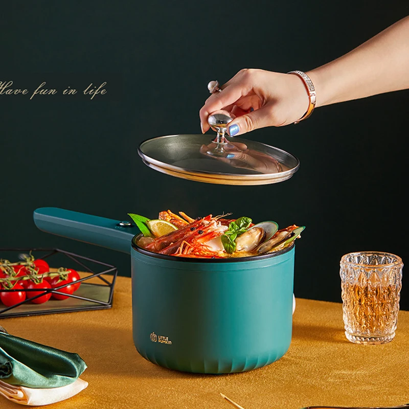 1.2L Electric Cooking Pot Portable Multi-cooker Rice Cooker Hotpot ...