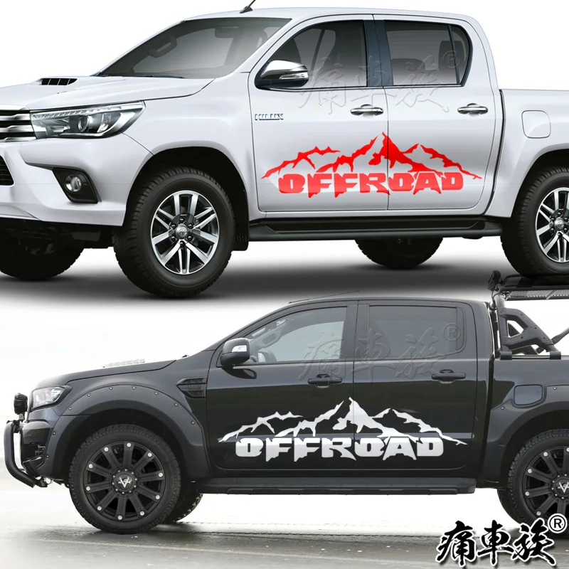Car Sticker For Toyota Hilux Car Sticker Pull Flower Pickup Body ...