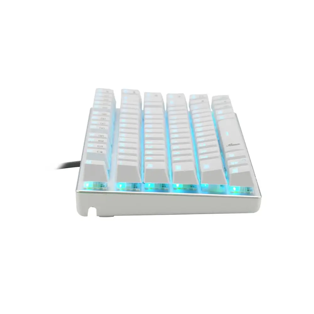 Mechanical Gaming Keyboard E-Element Z88 with Blue Switches Cyan LED ...