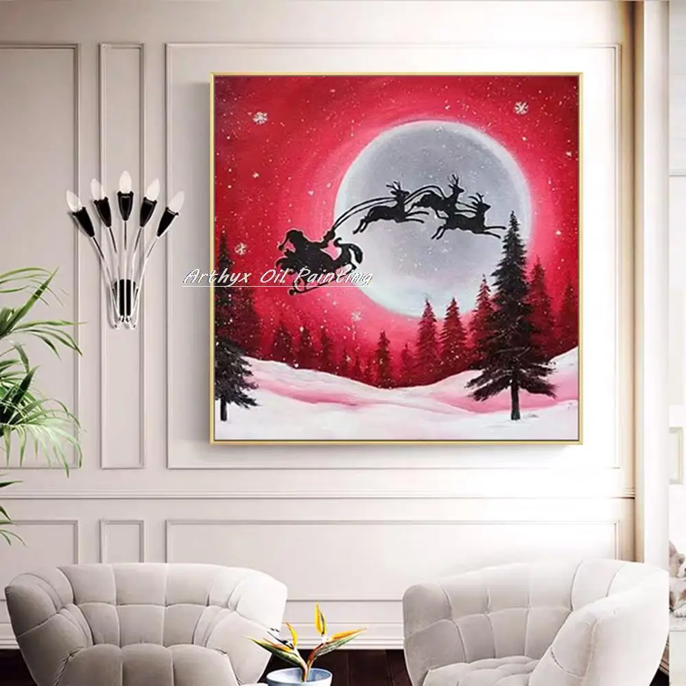 Santa Claus Oil Painting