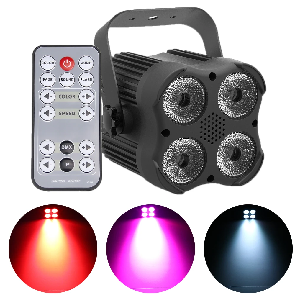 25W-Four-Eyes-LED-Flat-Par-4x8w-RGBW-4IN1-Color-Lighting-DMX512-For ...