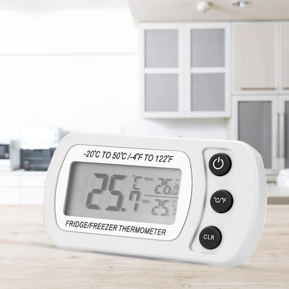 Generic Convenient Digital Refrigerator Thermometer Fridge Freezer High ...