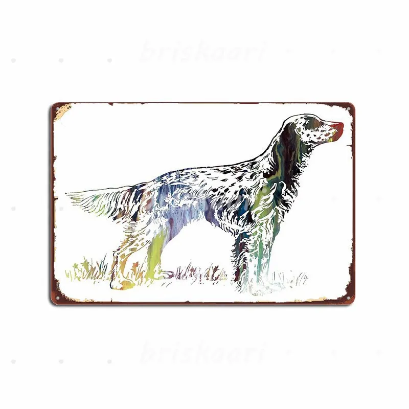 English-Setter-Metal-Signs-Vintage-Pub-Garage-Cinema-Garage-Painting-D ...