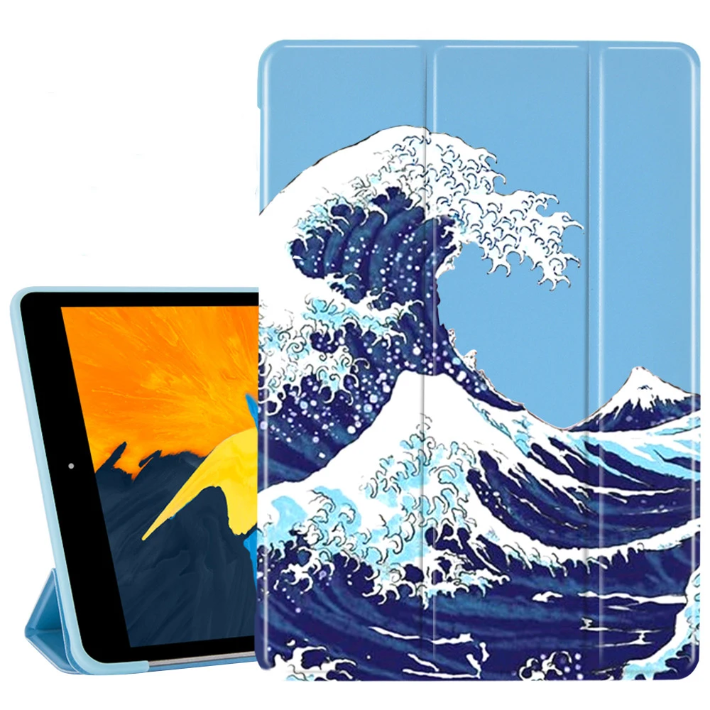 Sea Waves Art For Ipad 10.2 8th Generation Case 7th 6th Pro 11 Case ...