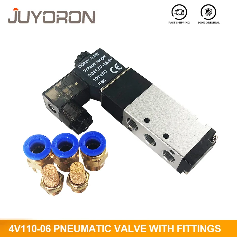 4V110-06-Electric-Pneumatic-Valve-1-8-Bsp-Air-Solenoid-Control-Valve-5 ...