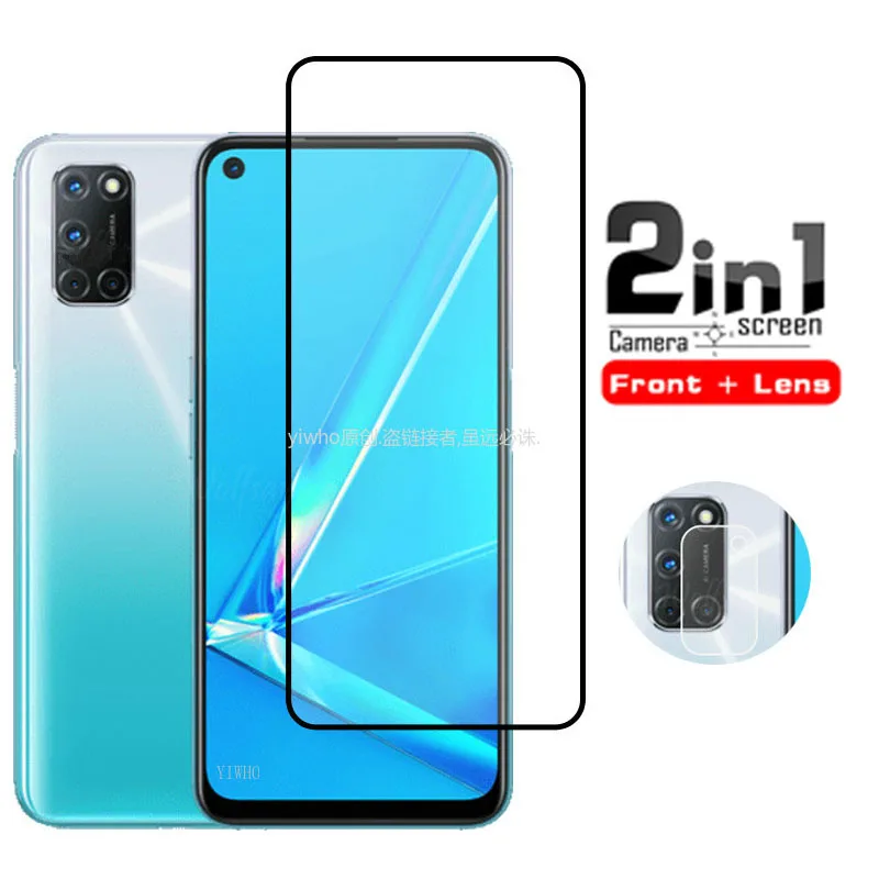 Tempered Glass for Oppo A92 Screen Protector for Oppo A72 A52 Camera ...