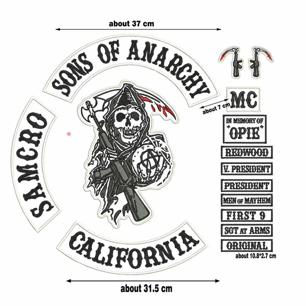 SON-OF-LIBERTY-USA-rocker-Patch-Embroidered-Applique-Sewing-Label-punk ...