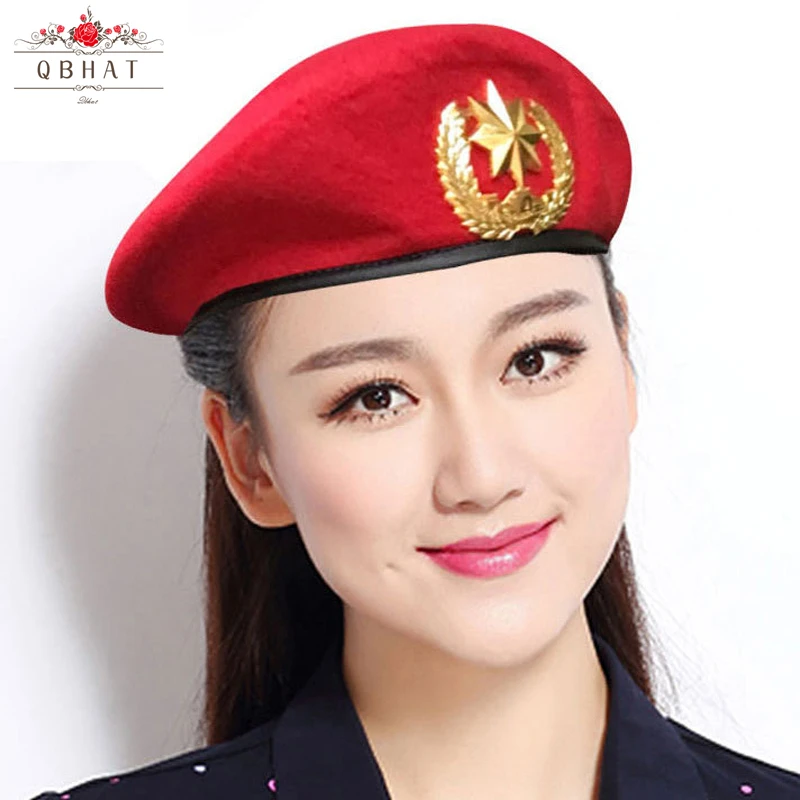 QBHAT Wool Felt Berets for Men Women All Seasons Unisex Casual Beret ...