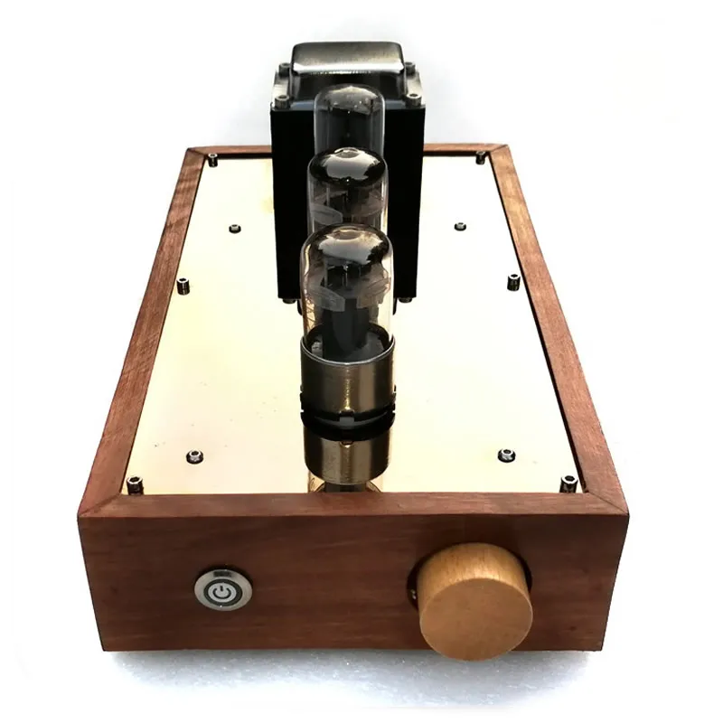 6N8P 6SN7 tube preamplifier 6Z5P bile rectifier, solid wood box hifi ...
