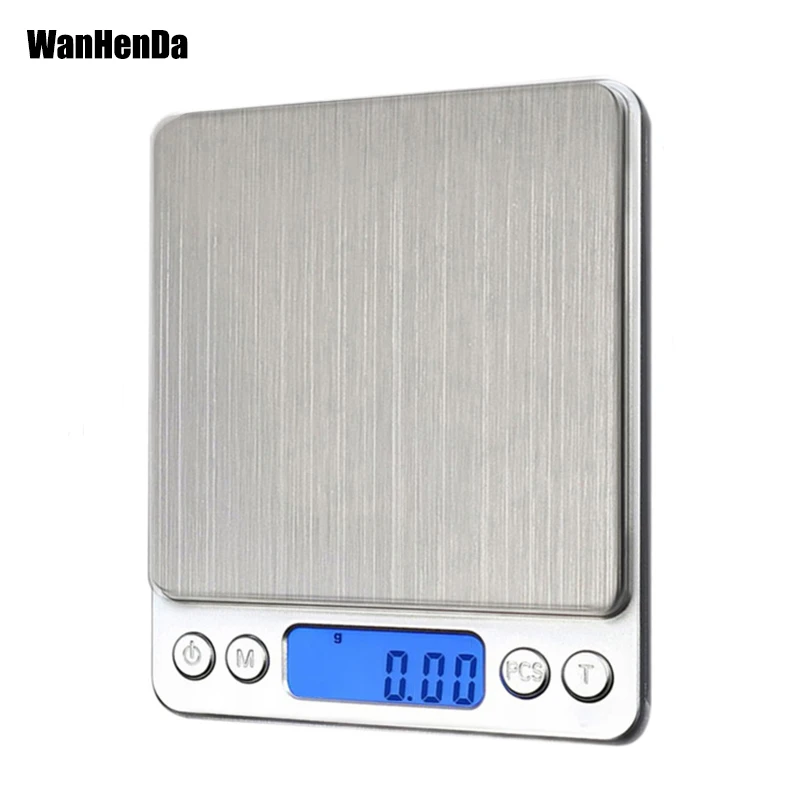 New 500/0.01g 3000g/0.1g Lcd Portable Mini Electronic Digital Scales ...