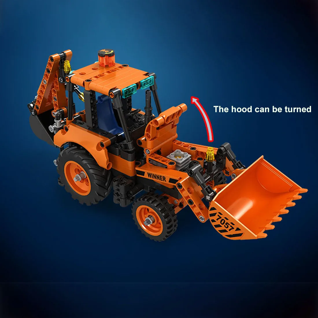 Blue Lego Tractor Loader