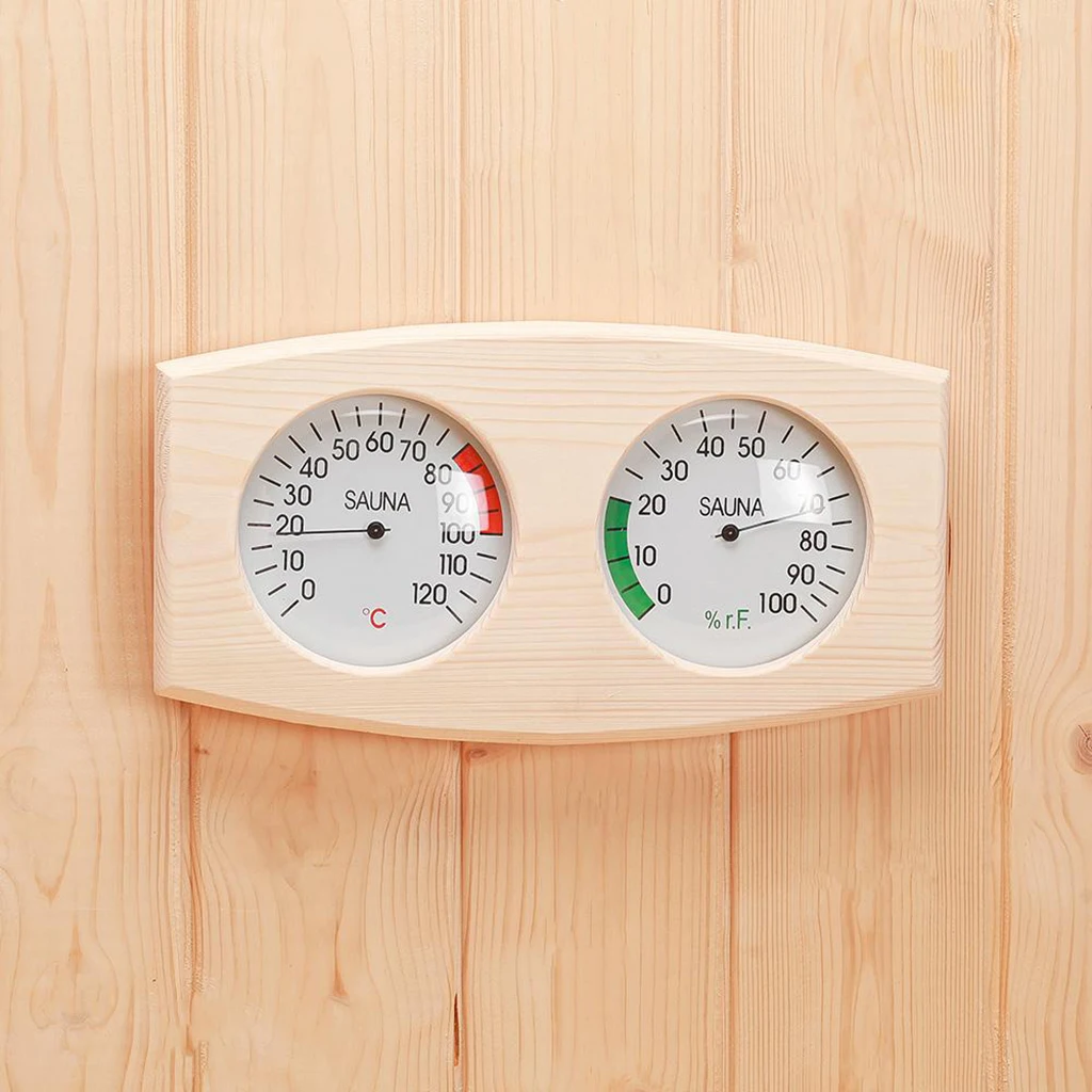 Pine-Wood-Sauna-Thermometer-Hygrometer-Horizontal-Durable-Digital-Sauna ...