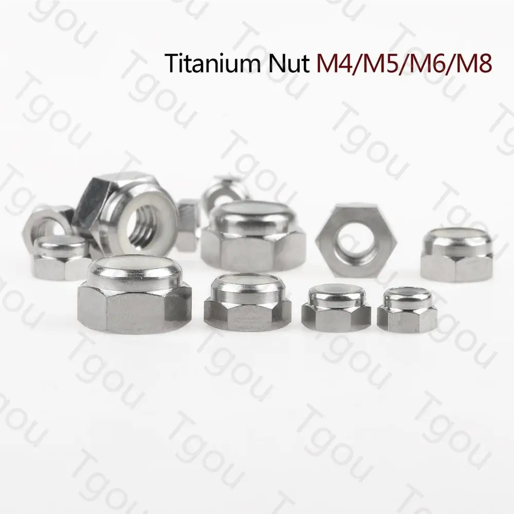 Titanium Nut M4/m5/m6/m8 Nylon Lock Nuts For Bicycle Motorcycle - Nuts ...