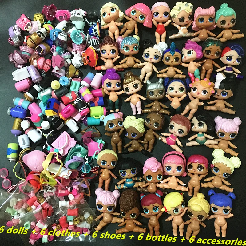 Hot-LOLs-6-Dolls-6-Clothes-6-Shoes-6-Bottles-6-Accessories-Sets-Random ...