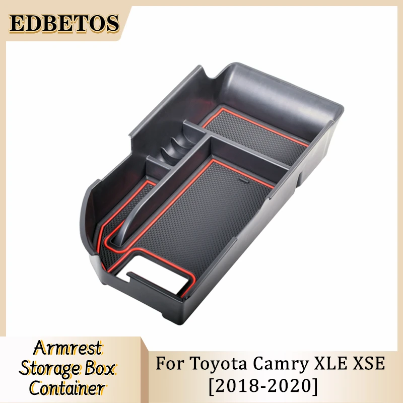 For Toyota Camry XLE XSE 2018 2019 2020 Car Central Armrest Storage Box ...