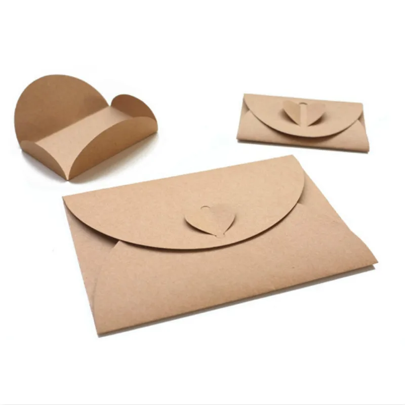 50pcs/lot Handmade Heart Kraft Envelope Vintage Envelopes Retro ...