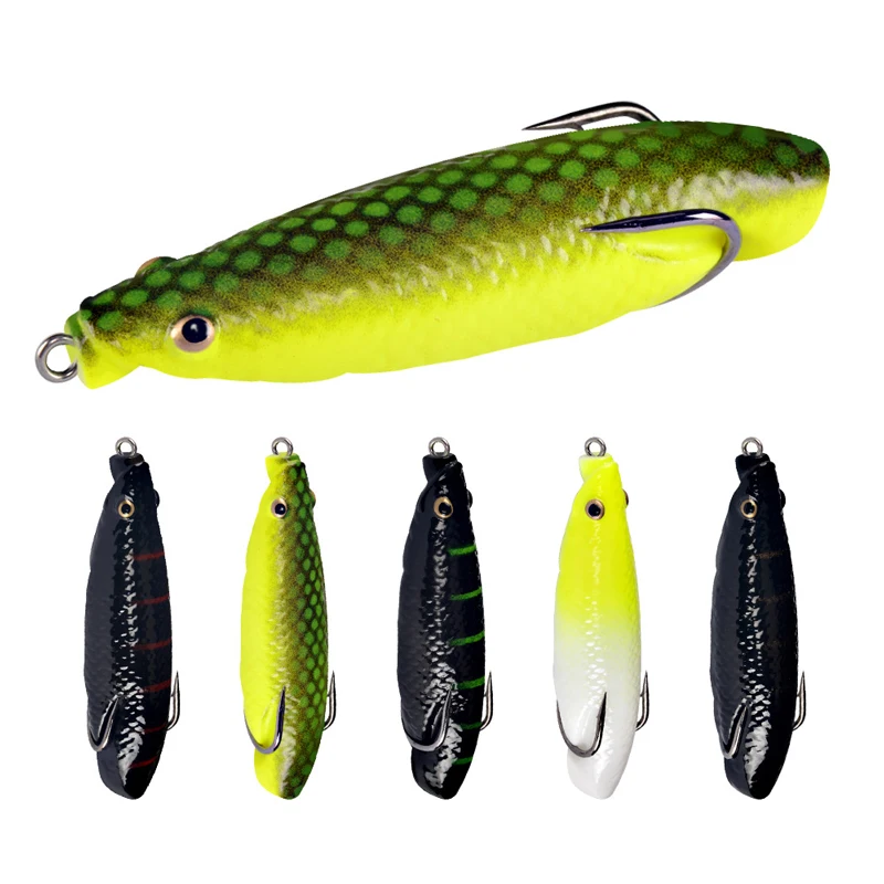 Popper Frog 14.5g 8.5cm Frog Lures Soft Baits For Snakehead Bass Lures ...