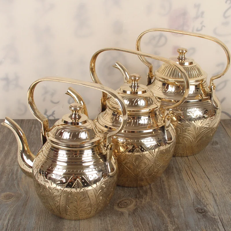 Origin-of-India-brass-pot-household-pure-copper-tea-set-handmade ...