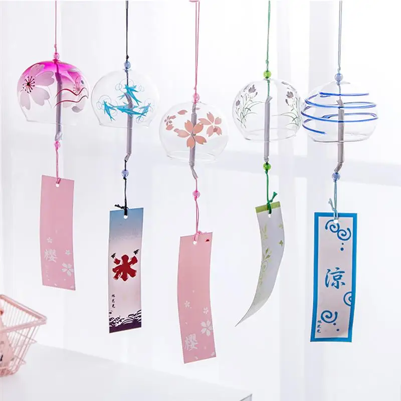 Japanese Bell Furin Wind Chime | Glass Japanese Wind Chimes - Wind ...