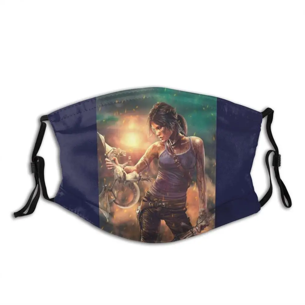 Warrior-Princess-And-Dragon-Funny-Cool-Cloth-Mask-Princess-Xena ...