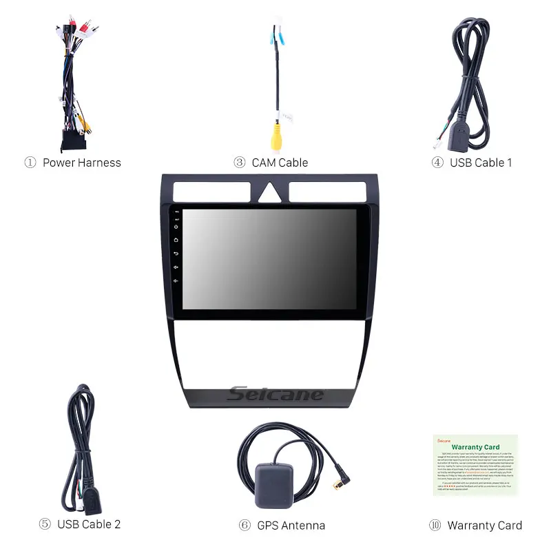 Seicane OEM Stereo HD 9" Touchscreen Android8.1 GPS Navi Car Autoradio ...