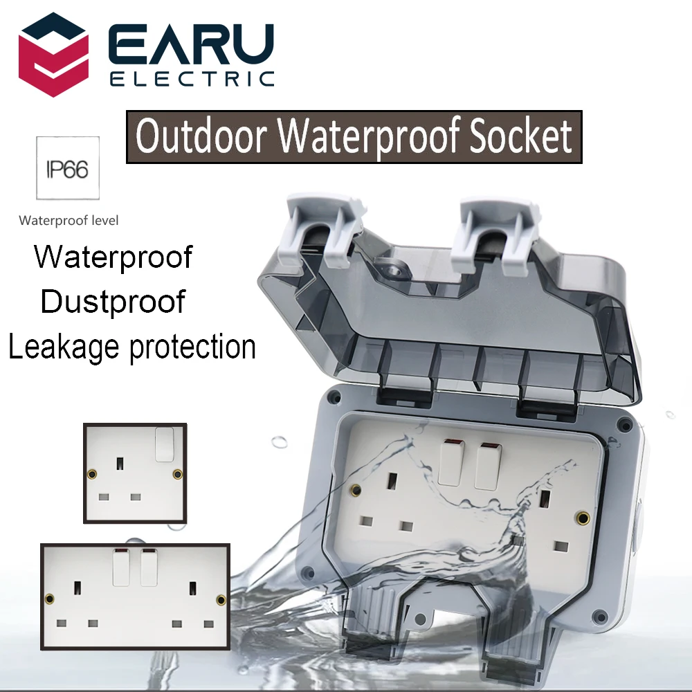 Waterproof Electrical Socket Box | Outdoor Wall Socket Waterproof - Uk ...