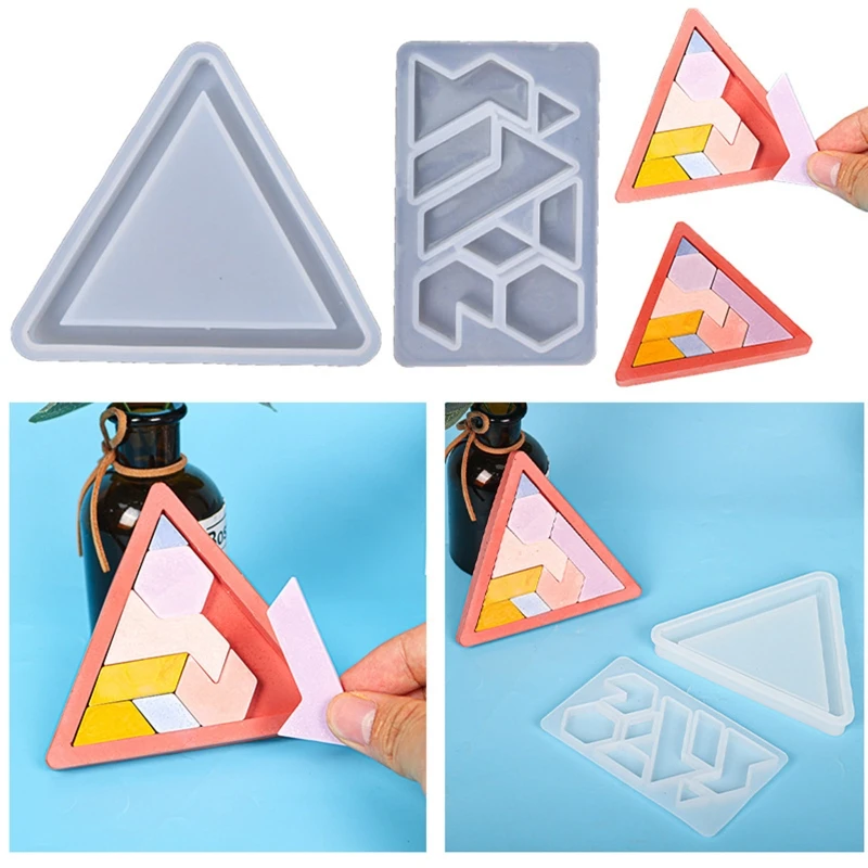 Educational Puzzle Silicone Mold Children Game Toys Epoxy Resin Mold ...